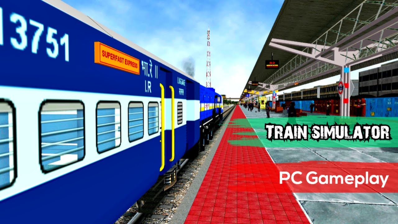 Train Journey in MSTS WDP4 Engine With ICF Coach Gameplay | Indian ...