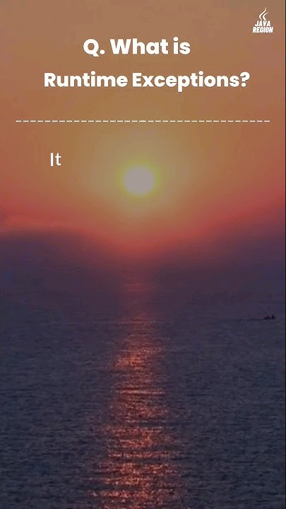 What is Runtime Exception? #java #coding #programming #viral # ...