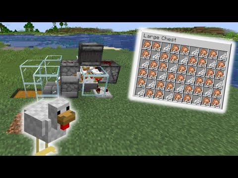 Most efficient Automatic Chicken Farm Minecraft Java 1.19 - YouTube