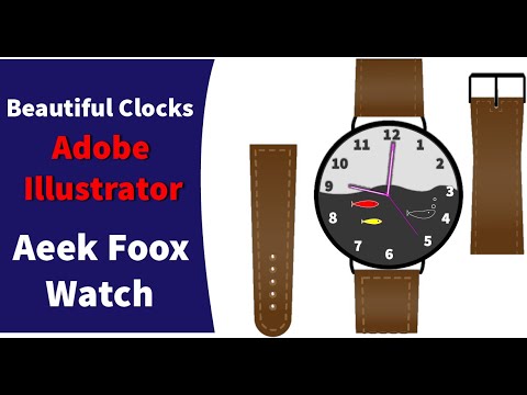 Beautiful Clocks Adobe Illustrator Watch| Aeek Foox - YouTube