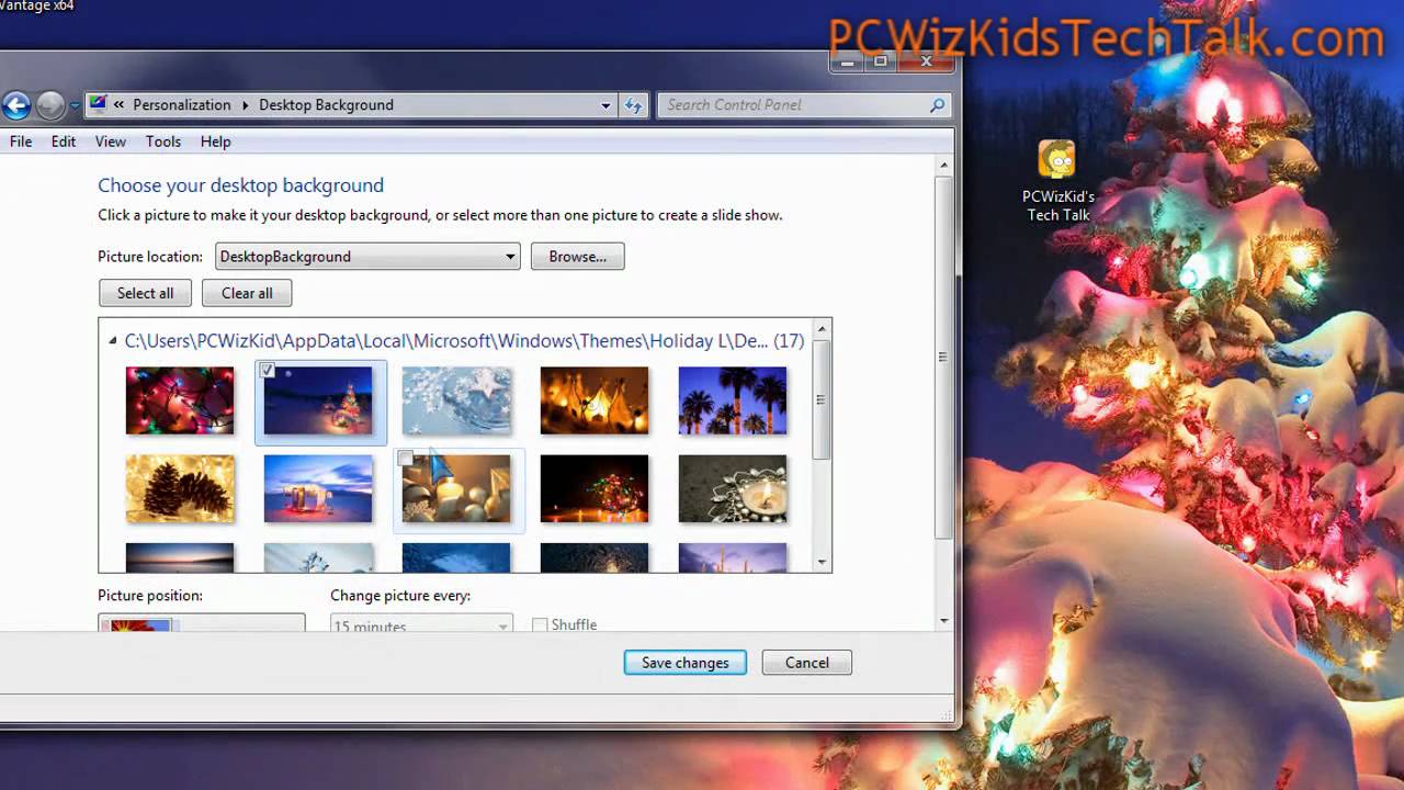 Windows 7 Winter Holiday Themes - YouTube