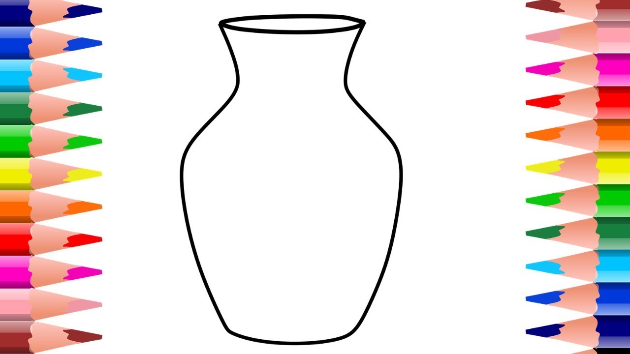 Draw Pitcher, How To Draw Pitcher Easily By YaYa Coloring Fun - YouTube