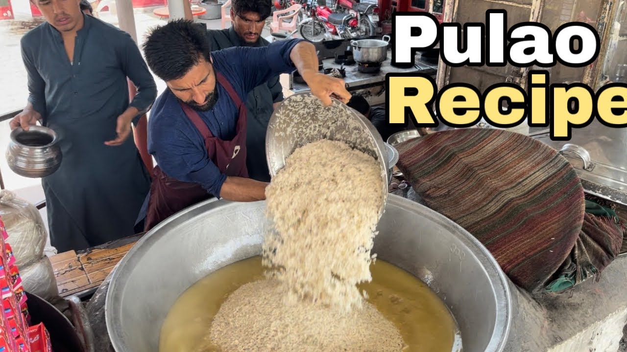 Biggest kabuli Pulao Recipe | Giant Meat Rice Prepared | Afghani Pulao ...
