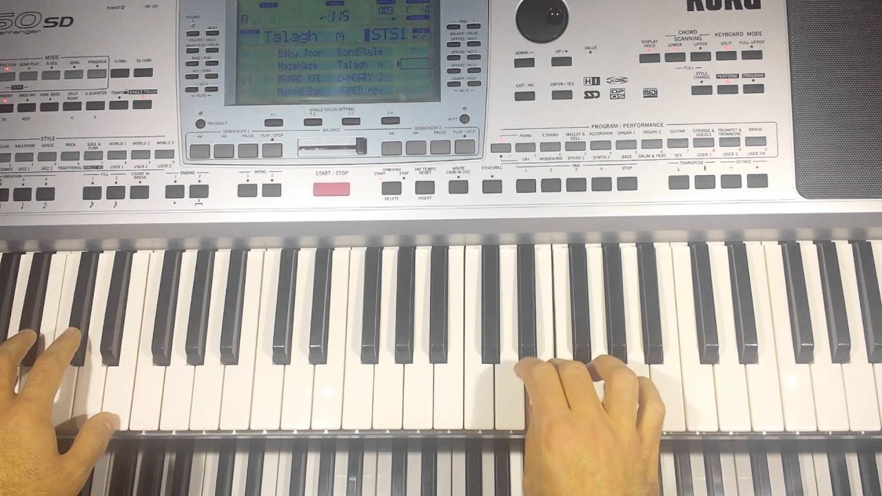 Googoosh Talagh - Korg PA Keyboard - YouTube