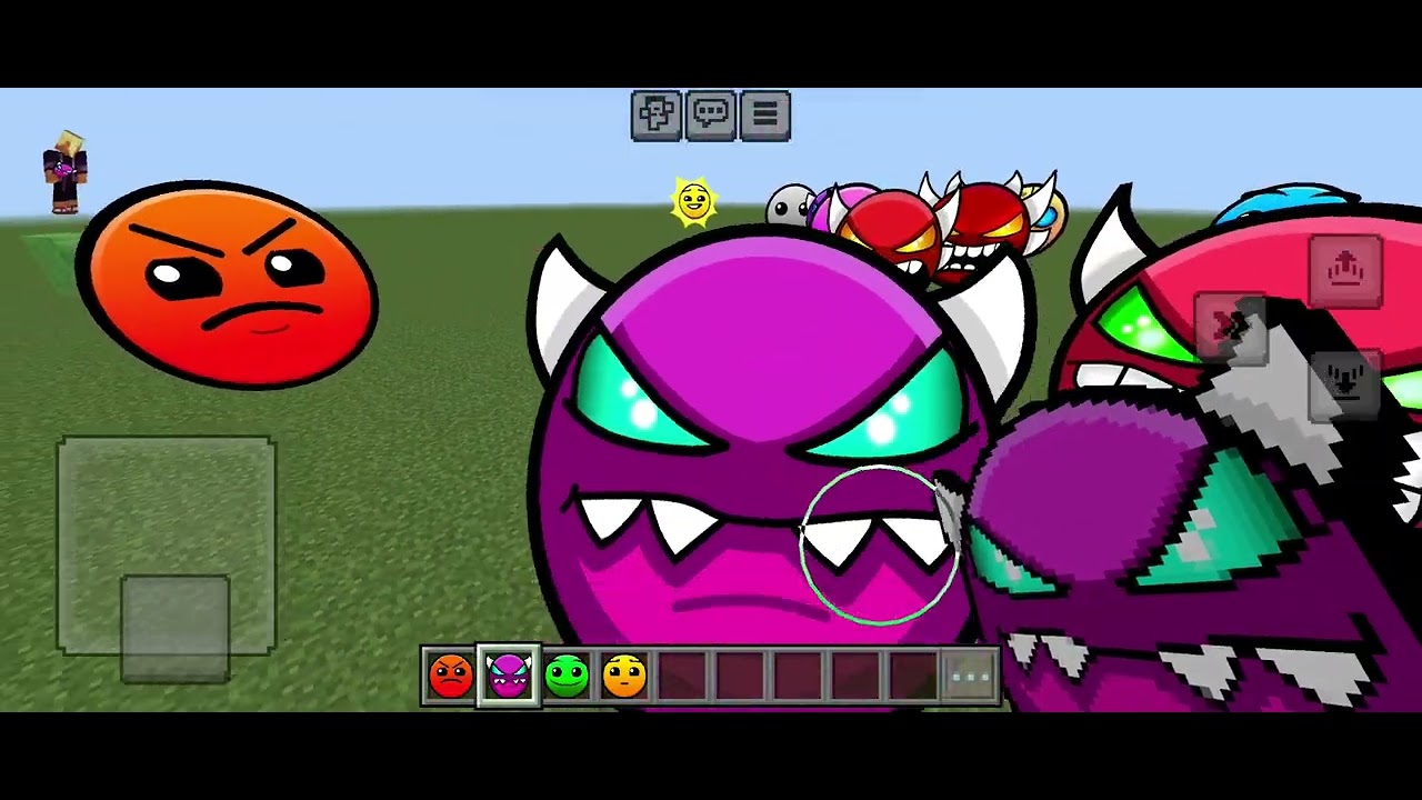 Geometry Dash Lobotomy Nextbots Addon in Minecraft PE - YouTube