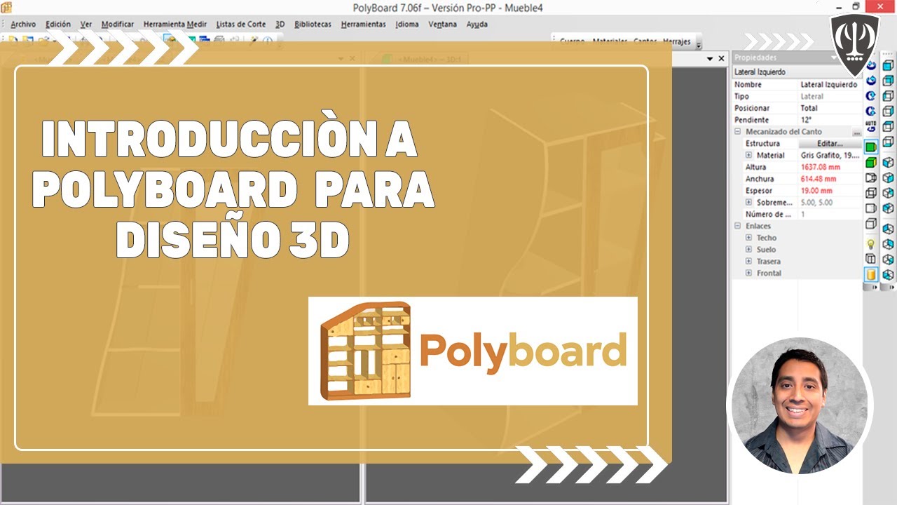 🔴1. Introducción de Polyboard para Diseño 3D- "CREACIÓN RÁPIDA DE MUEBLES " - YouTube