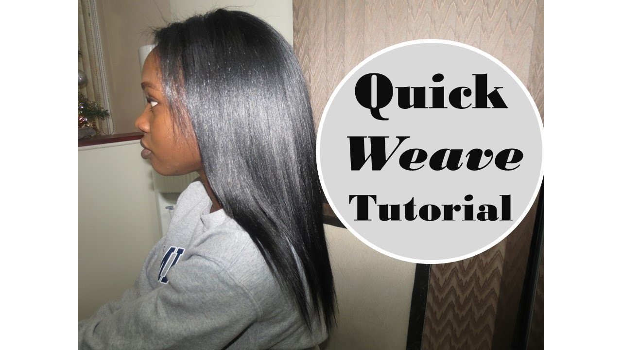 Quick Weave Tutorial Sew-In with Leave Out | Protective Style - YouTube