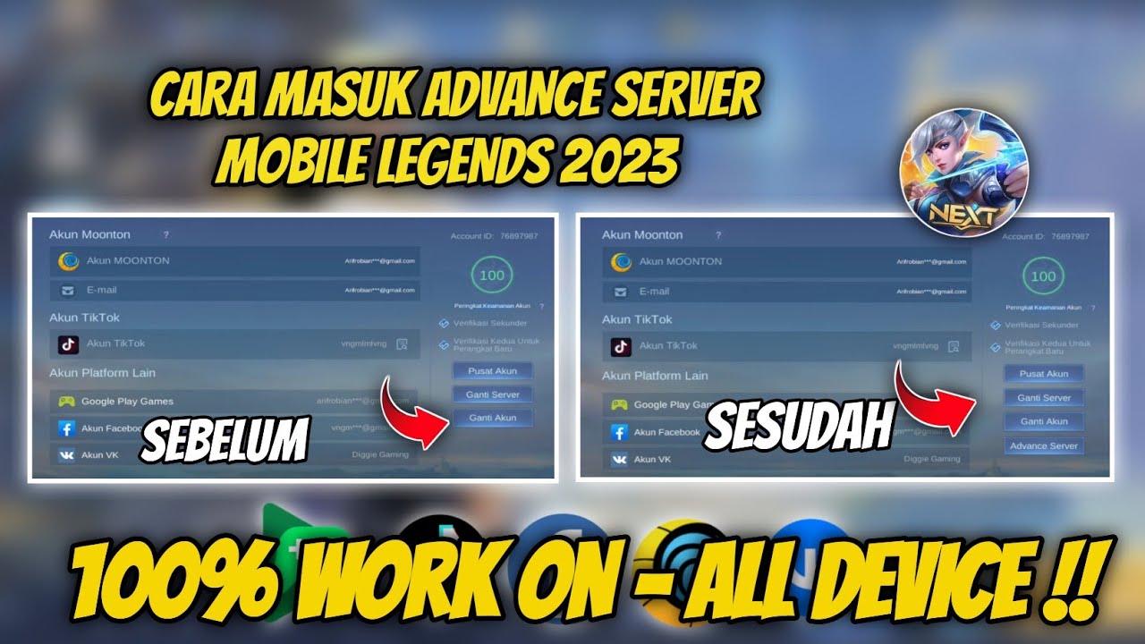 LATEST MLBB!! CARA MASUK ADVANCE SERVER MOBILE LEGEND 2023 | SERVER ...