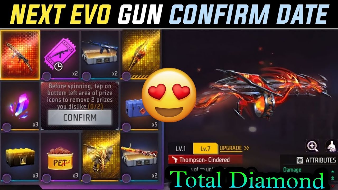Evo Thompson Confirm Date | Next Evo Gun Free Fire | Next Evo Gun Free ...