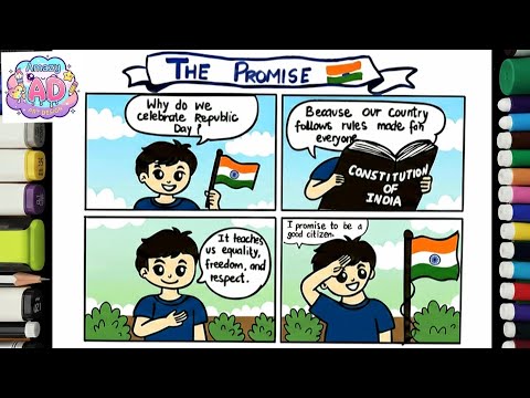 Comic Strip #3 : THE PROMISE | Why India celebrates Republic Day | Easy ...