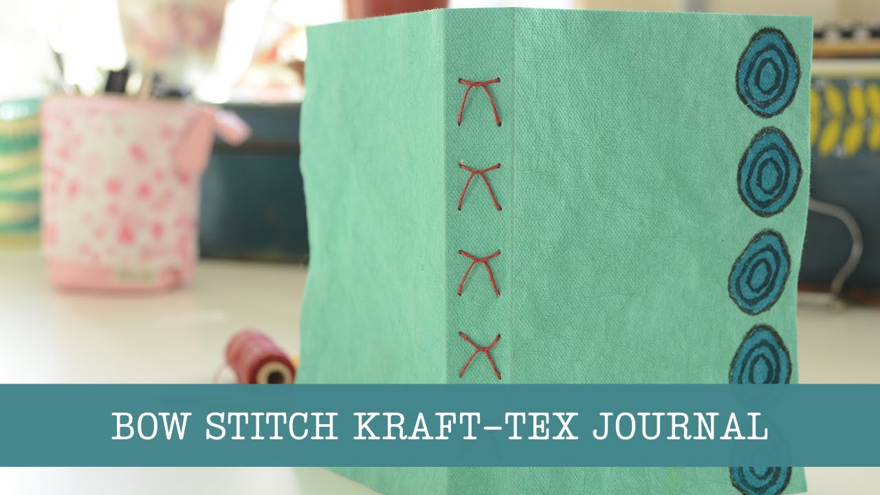Handmade Journal with a Paper Fabric (Kraft-Tex) Cover - YouTube