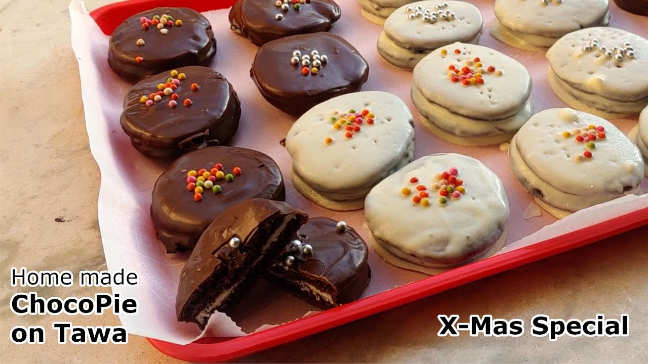 Choco Pie | HomeMade Choco Pie On Tawa | Cristmas Special Recipes ...