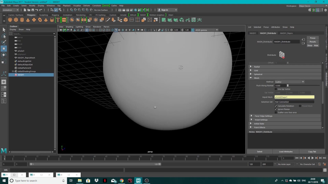 Maya Tutorial | Make a GUI Sci-fi ORB with MASH (Part 1) - YouTube