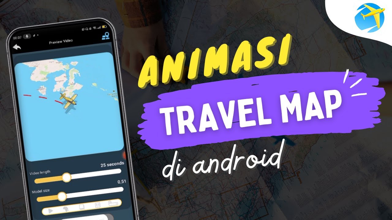 Mudah Membuat Animasi Travel Map di Android - YouTube