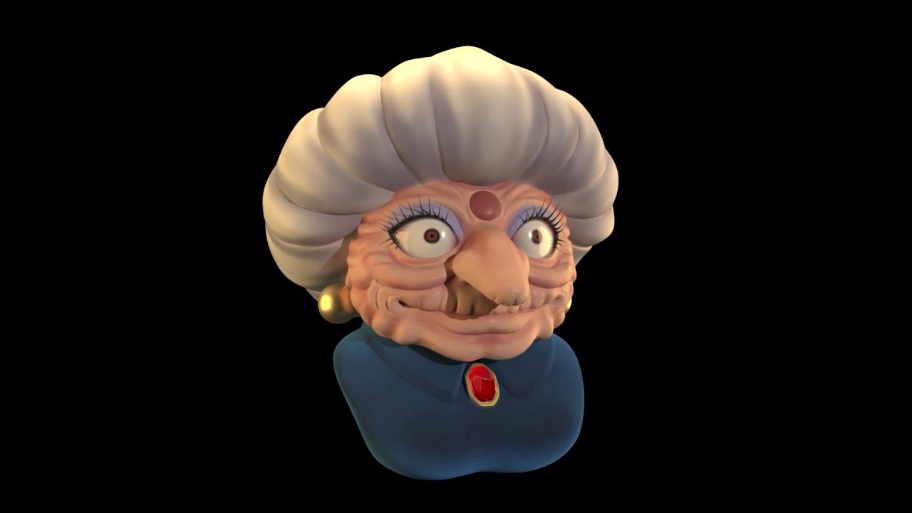 Yubaba (Spirited Away) - 3D sculpt turn - YouTube