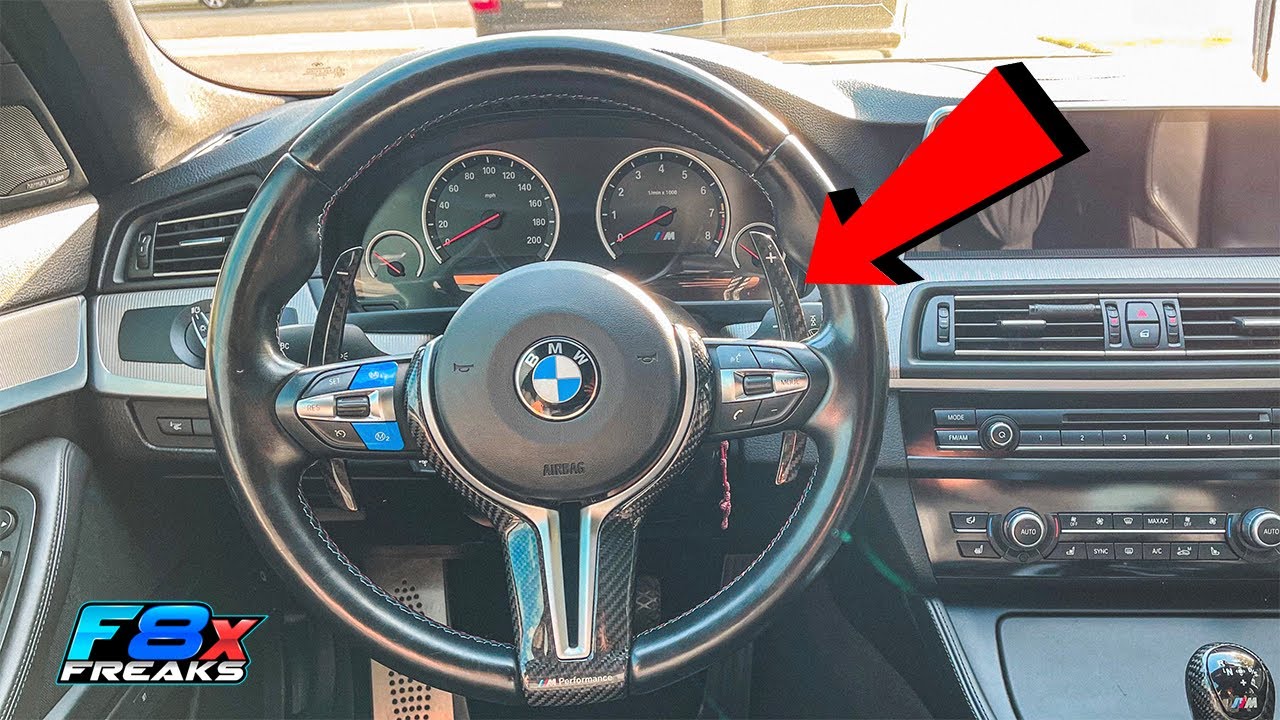F10 M5 GETS CARBON FIBER PADDLE SHIFTERS !!! *CRAZY TRANSFORMATION ...