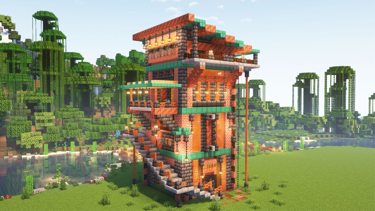 How to build Steampunk house - Minecraft tutorial - YouTube