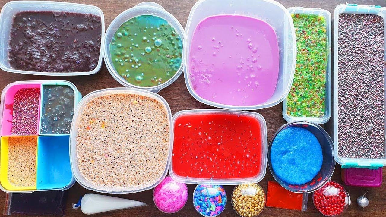 Slime Mixing - Izabela Stress Slime Smoothies - YouTube