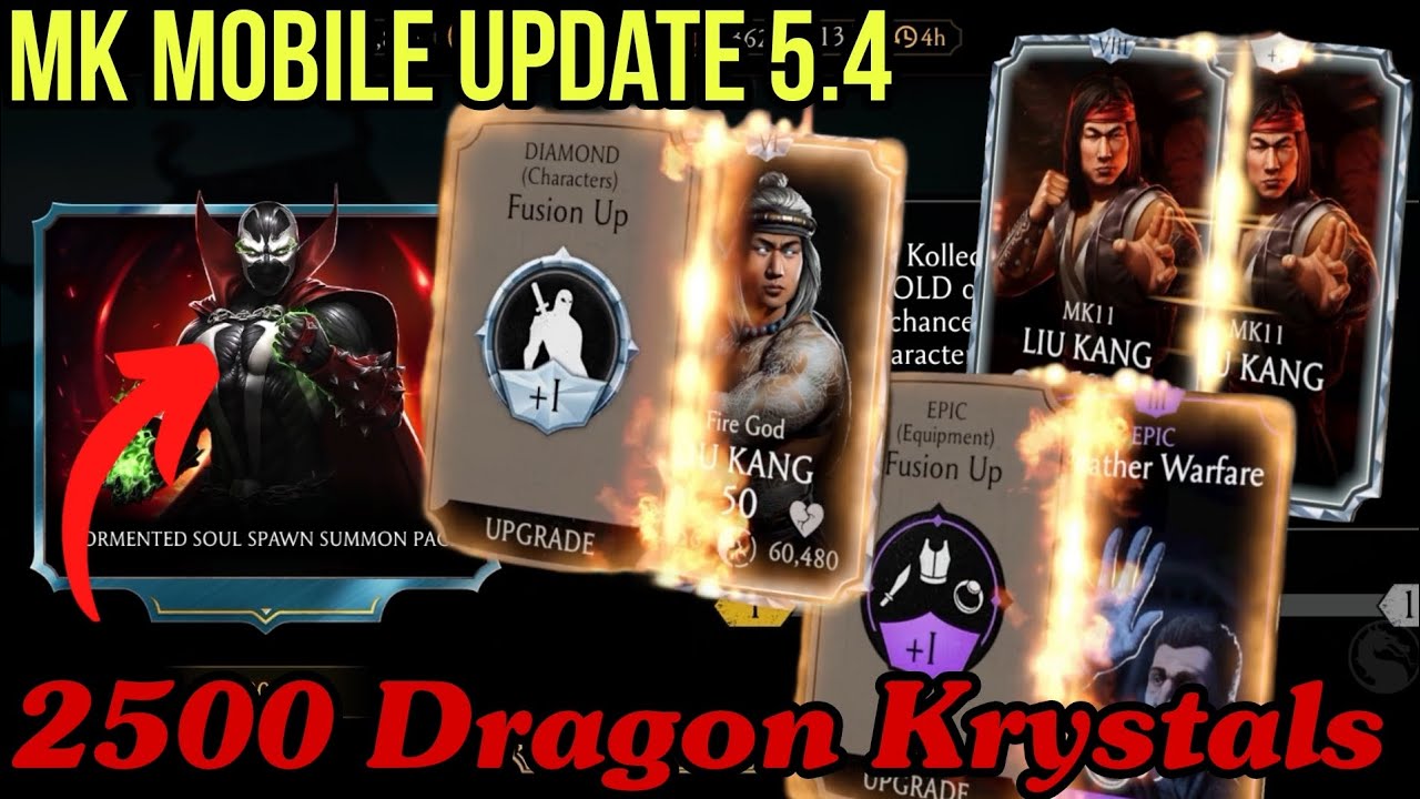 MK Mobile Update 5.4 | I spent 2500 Dragon Krystals in the Store to get Diamonds. Epics & Fusion ...