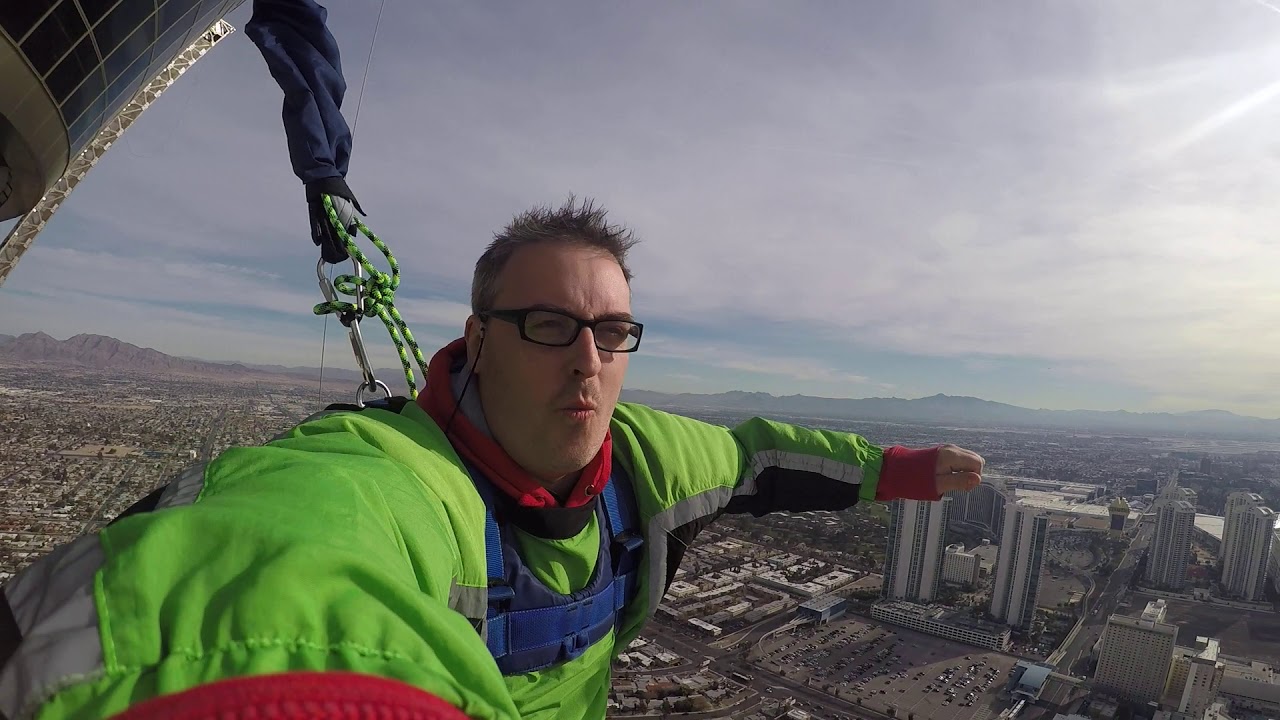 SkyJump of The Strat in Las Vegas Nevada Jan 2020 - YouTube