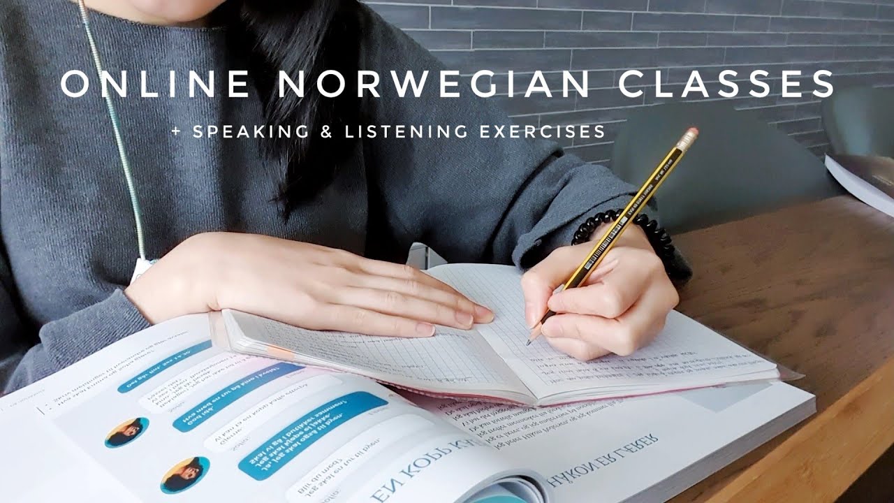How I Study Norwegian with Online Classes | study vlog, first online ...
