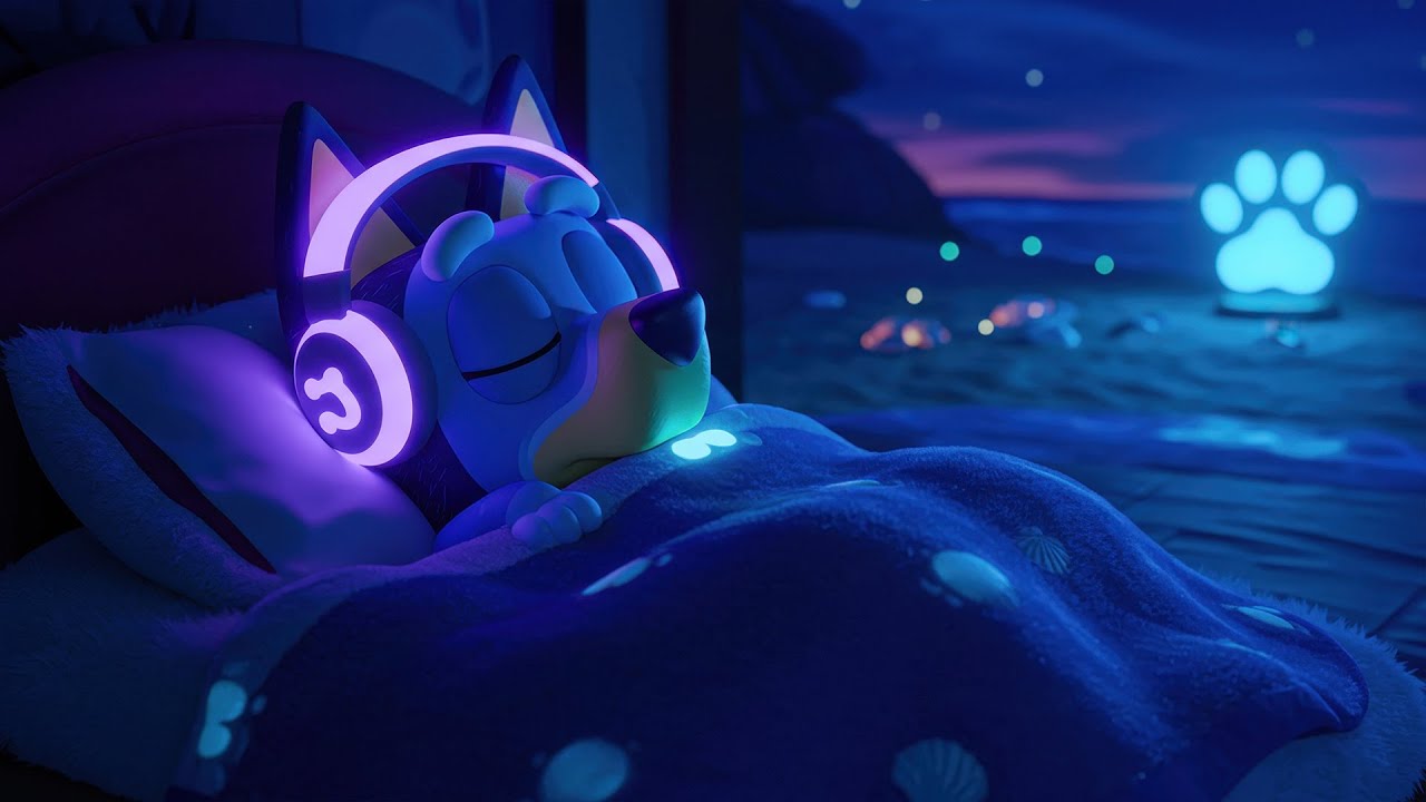 Relax with Bluey 🌊 Piano & Ocean Waves for Deep Sleep & Focus 🎶 Study ...