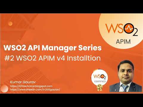 2. WSO2 API Manager v4 : Installation - YouTube