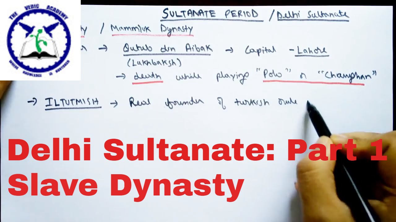 Delhi Sultanate | Part 1: Slave Dynasty | SSC CGL | by The Vedic ...
