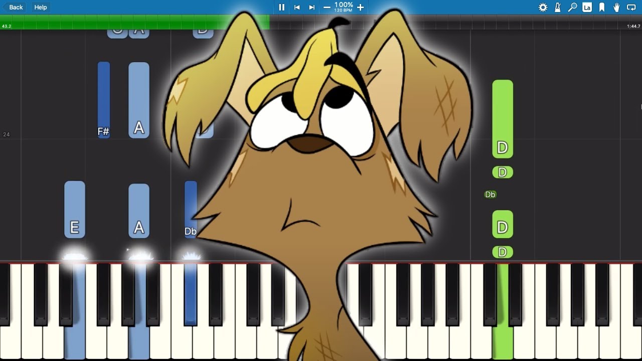 ZooPhobia - The Curse Piano Tutorial (Bad Luck Jack) - Vivziepop - YouTube