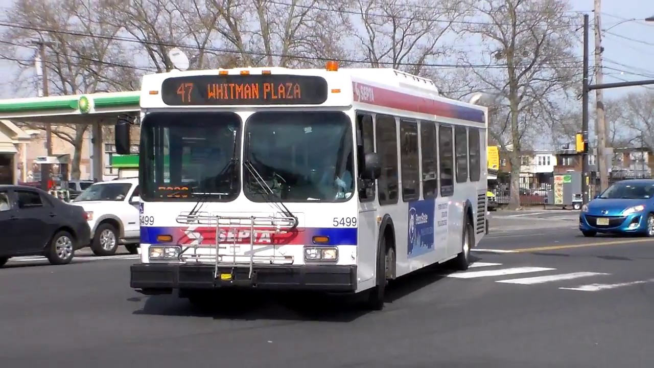 SEPTA BUS: NEW FLYER D40LF 5499 ON ROUTE: 47 - YouTube