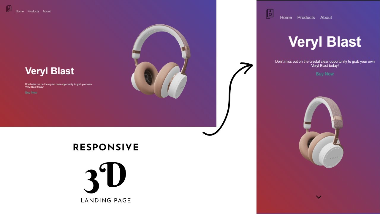 Step-by-Step Guide to Creating a Responsive 3D Landing Page - YouTube