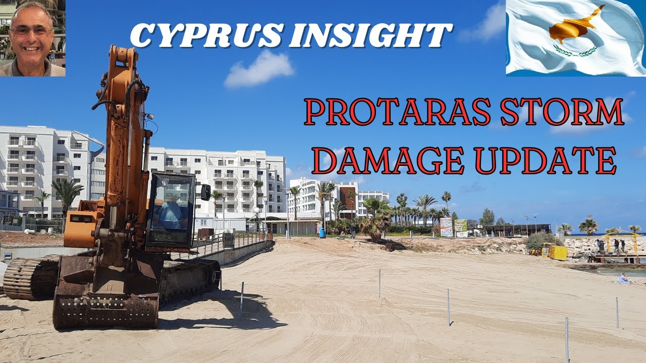 Protaras Beach Cyprus, After the Flood UPDATE - 95% Repaired. - YouTube