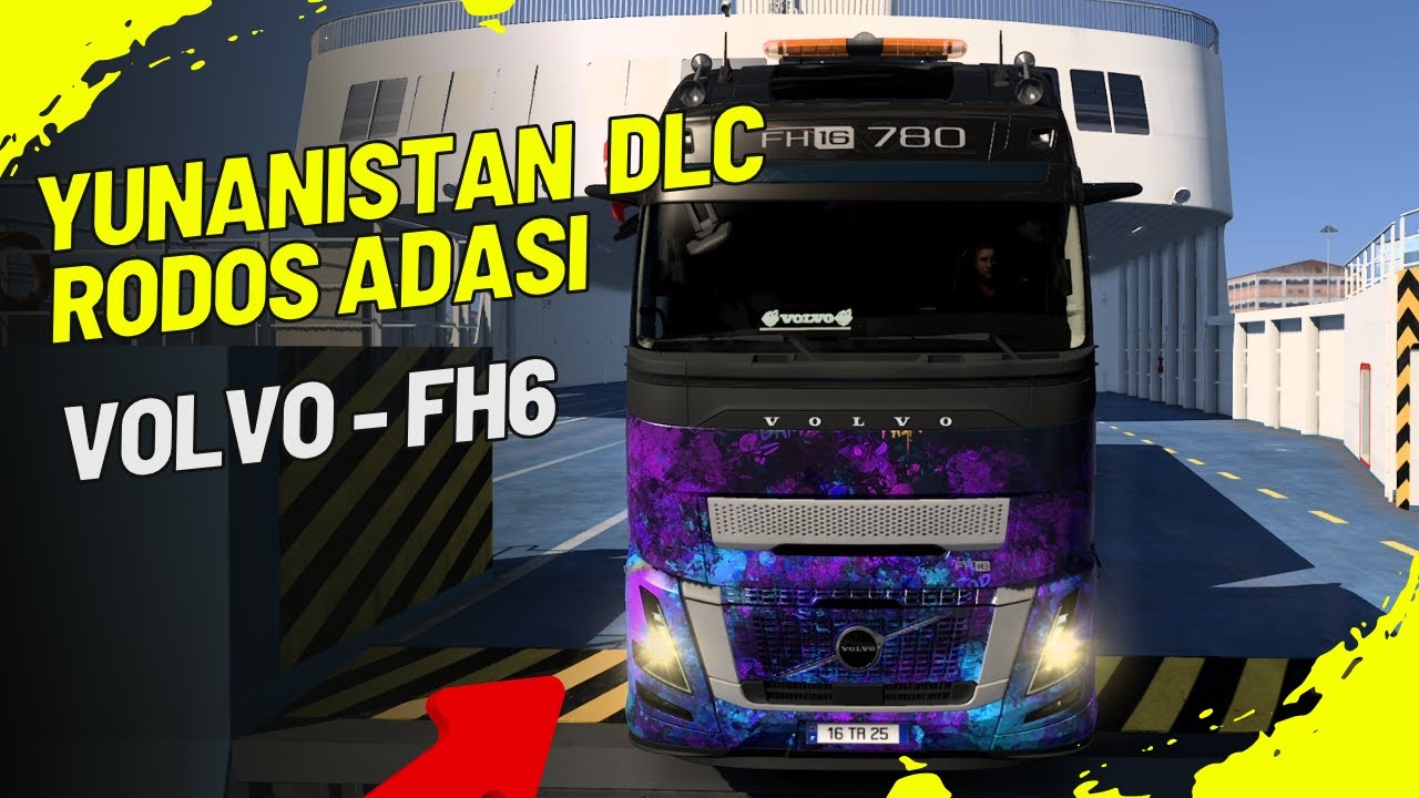 Yunanistan DLC Rodos Adası - Volvo FH6 | Euro Truck Simulator 2 - YouTube