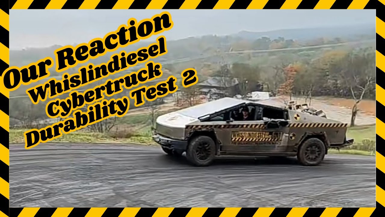 Our Reaction To Whistlindiesel Cybertruck Durability Test 2 - YouTube