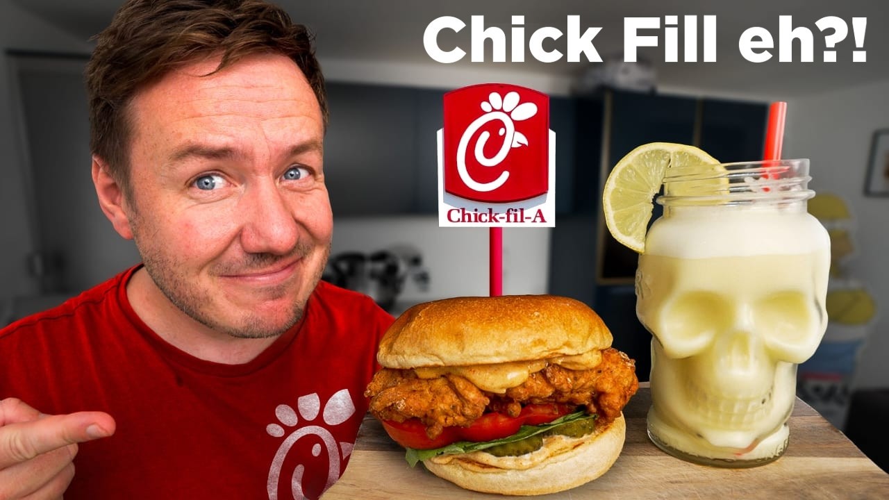 British Guy Tries Homemade Chick-fil-A - YouTube