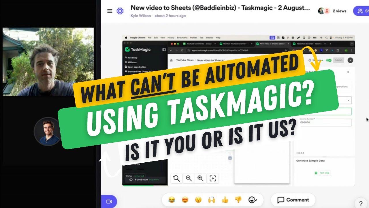 What CAN'T Be Automated in TaskMagic? Is it YOU or is it US? - YouTube