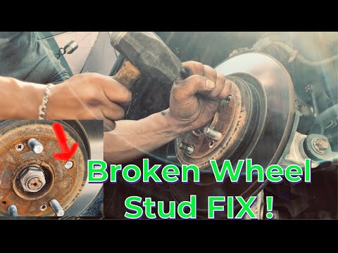 HOW TO FIX BROKEN WHEEL STUD / LUG NUT ( EASY ) - YouTube