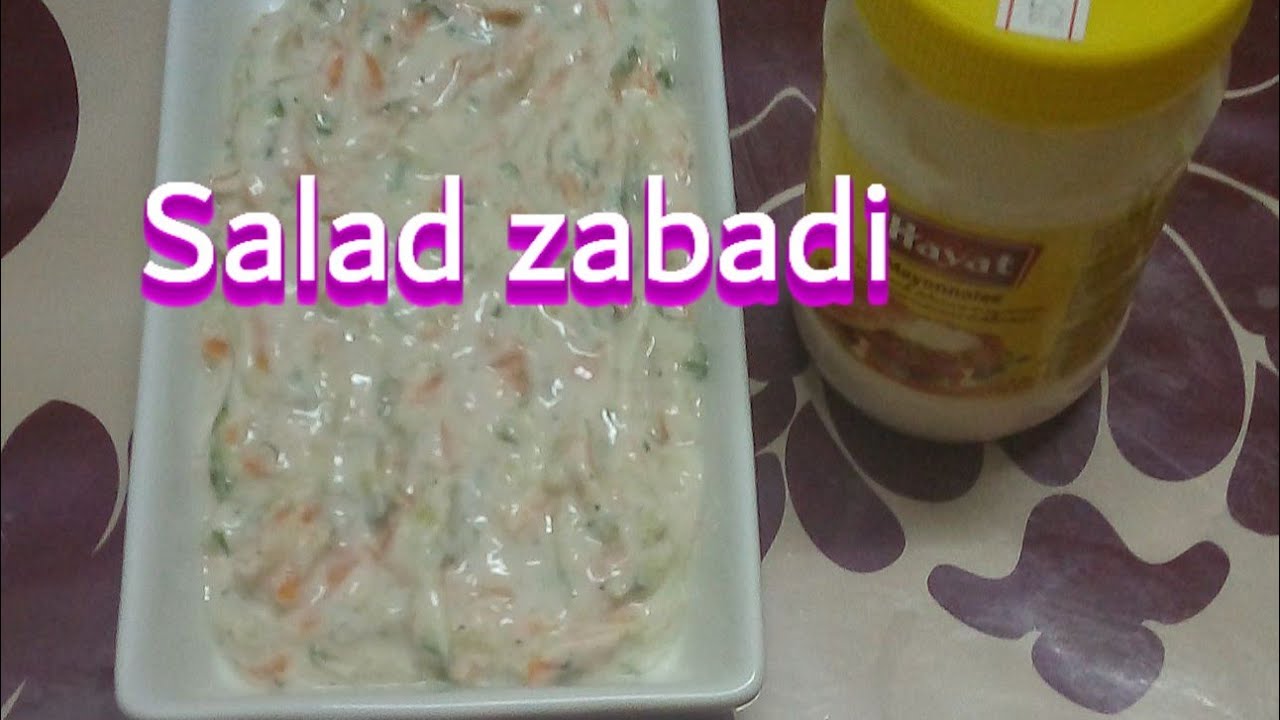 cara membuat salad zabadi - YouTube