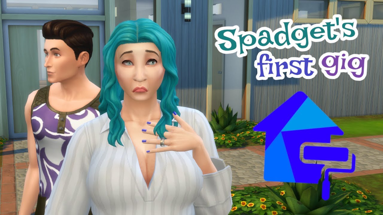Spadget's first gig - Sims 4 Dream Home Decorator Let's Play Episode 1 - YouTube