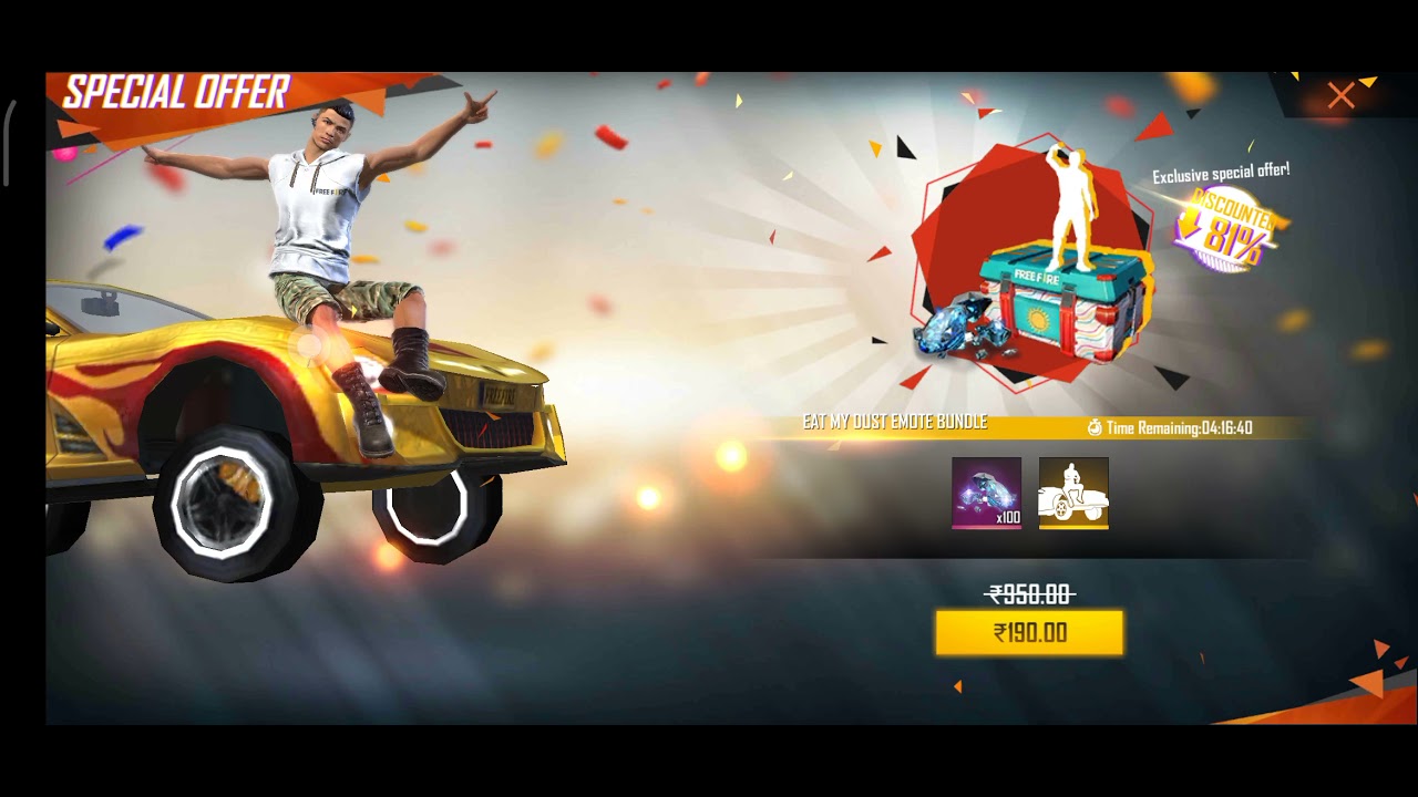 I am get car emote in free fire - YouTube