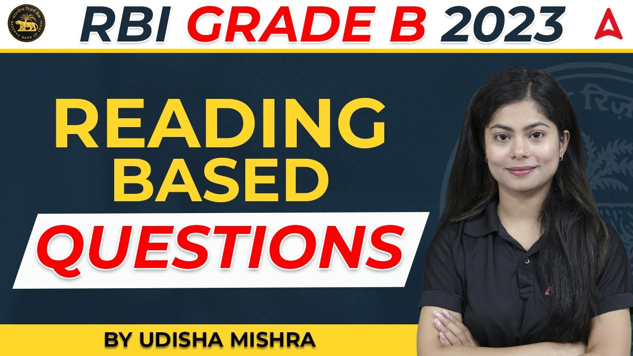 RBI Grade B 2023 | Reading Based Questions | RBI Grade B English by ...