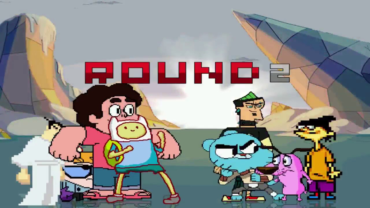Mugen battle Finn & Jake Steven Universe Gumball and Duncan vs Courage ...