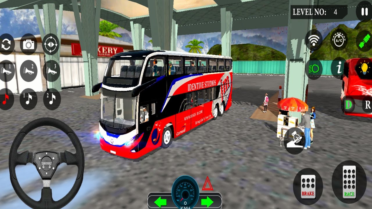 India Varanasi Bus Driving Experience Bus Driving Game Cargo Bus 3D ...