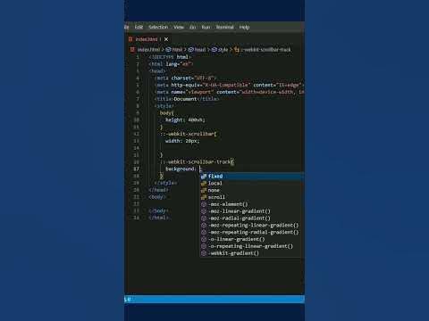 How to create custom scrollbar in CSS #shorts - YouTube