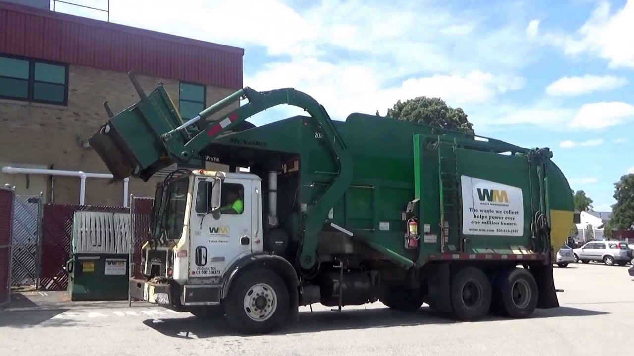 Waste Management 208647 ~ Mack MR McNeilus Front Loader - YouTube