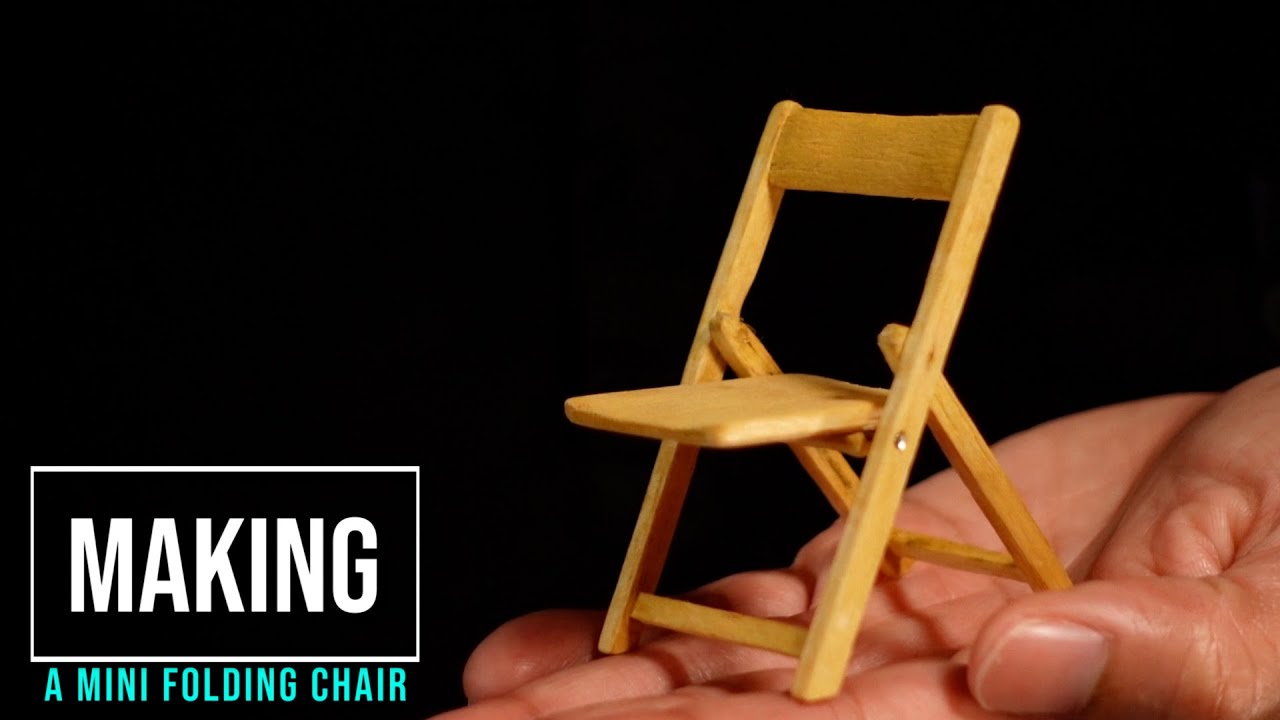 Making a Miniature Wooden Folding Chair | 1:12 Scale Dollhouse and ...