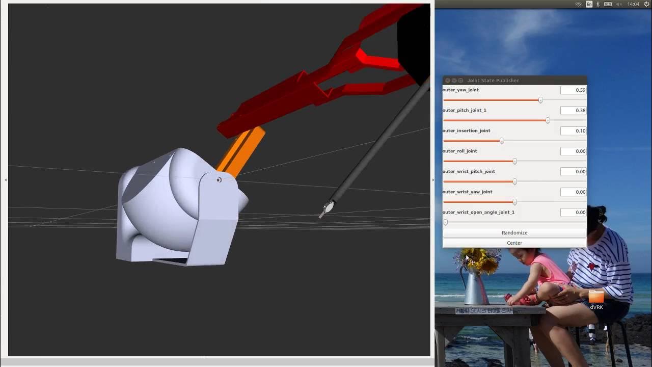 dVRK Patient Robot Arm Simulation Using ROS RViz - YouTube