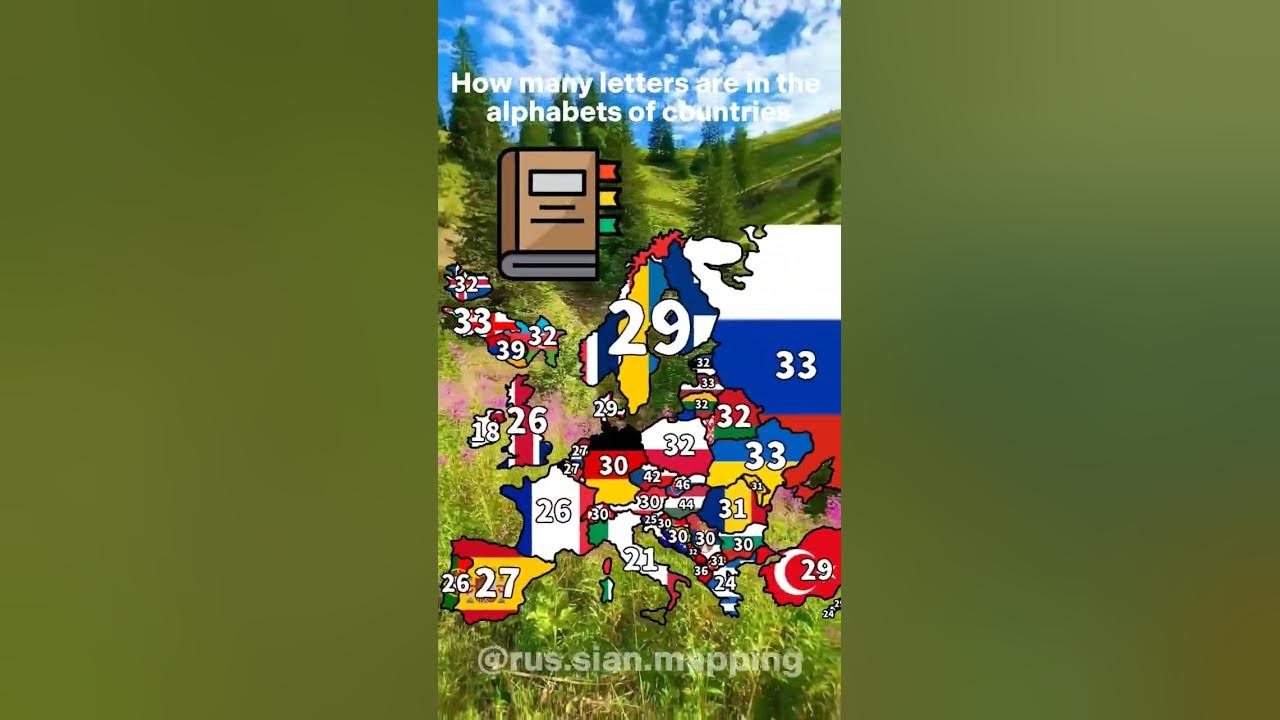 How Many Letters Are In The Alphabets Of Countries viralshorts map how-many-letters-are-in-the-alphabets-of-countries-viralshorts-map