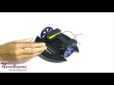 2 Wheel Drive Circular Robot Chassis - YouTube