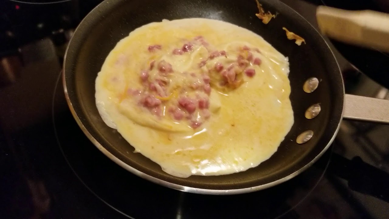 Ham & Cheese Omelette (the right way) - YouTube